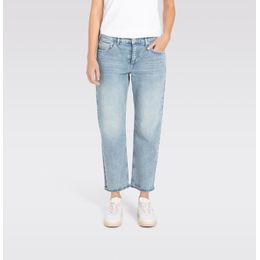 MAC Damen 5-Pocket-Jeans "STRAIGHT", blau, Gr. 36, Denim/Jeans, Obermaterial: 99% Baumwolle, 1% Elasthan, Jeans, mit Stretch