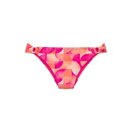 Lascana Damen Bikini-Hose "Tilly", blau, Gr. 40, bedruckt, Recycling-Polyamid, Badehosen, mit modernem Allover-Print