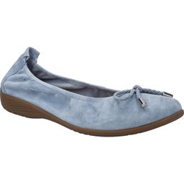 Josef Seibel Damen Ballerina "Fenja 09, skyblue", Gr. 37, blau, Obermaterial: 100% Rindsleder Leather cow., Schuhe