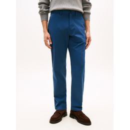 Tommy Hilfiger Herren Chinohose "HARLEM ESSENTIAL", blau, Gr. 30, Twill, Obermaterial: 97% Baumwolle, 3% Elasthan, Hosen, Tapered Leg, Basic,