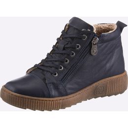 Casual Looks Damen Stiefelette, Gr. 40, blau, Glattleder, Schuhe