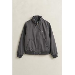 Gant Herren Bomberjacke "HAMPSHIRE JACKET", grau, Gr. XXXL, unifarben, Web, Obermaterial: 83% Polyester, 17% Baumwolle, Jacken, Regular fit mit