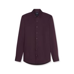 OLYMP Herren Businesshemd "OLYMP Level Five, Body Fit, New York Kent"chianti, Gr. 41, 97% Baumwolle, 3% Elastolefin, Hemden