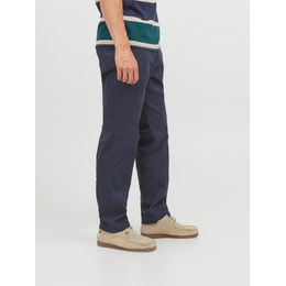 Jack & Jones JACK & JONES Herren Chinos "JPSTKANE DAVE CHINO NOOS"navy blazer, Gr. 28, unifarben, Web, Obermaterial: 98% Baumwolle, 2% Elasthan, Hosen,