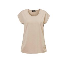 GOLDNER Damen Tr&auml;gertop "Elegantes Viskoseshirt mit Rundhals", gold, Gr. 44, Obermaterial: 75% Viskose CV. 20% metallisierte Fasern MTF. 5% Elasthan