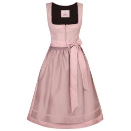 Marjo Damen Dirndl "Mididirndl MAUTH", rosa, Gr. 42, Obermaterial: 60% Polyester PES. 40% Viskose CV., Kleider