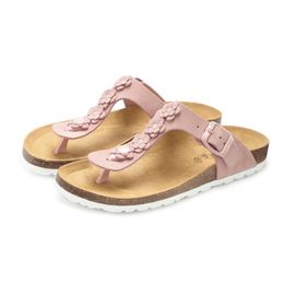 Vivance Damen Pantolette "Mule, Sandale, offener Schuh, Sommerschuh", Gr. 39, rosa, Obermaterial: 100% Rindsleder. Decksohle: 100% Rindsleder.