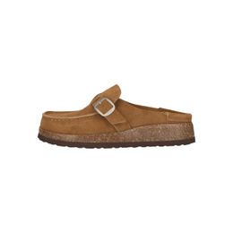 NOU Damen Pantolette "Emilian V2", Gr. 41braun, Rindsleder, Schuhe, mit gepolstertem Fersenbereich