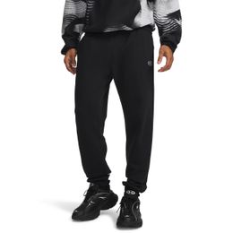 Under Armour Herren Jogginghose "UA RIVAL FLC JOGGER", schwarz, Gr. M, Obermaterial: 80% Baumwolle, 20% Polyester, Hosen, aus Baumwolle und