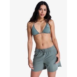 Roxy Damen Badeshorts "Roxy WAVE 5 INCH BS", gr&uuml;n, Gr. XS, Obermaterial: 82% Polyester, 10% sonstige Fasern, 8% Elasthan, Badehosen, sportlicher