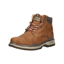 Damen Schn&uuml;rstiefelette "Dockers by Gerli Stiefelette Lederimitat", Dockers by Gerli, Gr. 41, braun, Lederimitat, Schuhe
