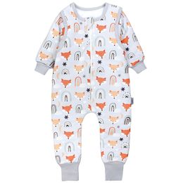 TUPTAM Babyschlafsack "Schlafsack mit F&uuml;&szlig;en Baby Schlafsack mit Beinen und &Auml;rmel ganzj&auml;hrig", L: 86cm, orange, Schlafs&auml;cke