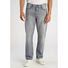 LINDBERGH Herren 5-Pocket-Jeans "Jeans Loose Fit", grau, Gr. 31, unifarben, Obermaterial: 100% Baumwolle, Jeans