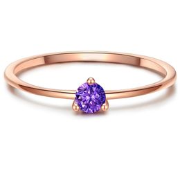 Glanzst&uuml;cke M&uuml;nchen Damen Solit&auml;rring "GSM741", 60, Silber 925 (Sterlingsilber), 0,8mm, rosa, GLANZST&Uuml;CKE M&Uuml;NCHEN, Silber 925 (Sterlingsilber), Fingerringe, aus Sterling