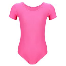 AQUARTI M&auml;dchen Turnanzug "Body M&auml;dchen Gymnastikanzug Kurzarm", lila, Gr. 152, Obermaterial: 80% Polyamid PA. 20% Elasthan EL., Sportanz&uuml;ge