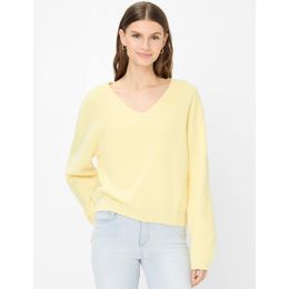 Brax Damen Strickpullover "Style LANA", gelb, Gr. 36, Strick, 100% Baumwolle, Pullover