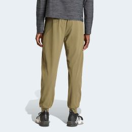 Herren Sporthose "WORKOUT ESSENTIALS FLEX WOVEN", beige, Gr. L, adidas Performance, Obermaterial: 87% Polyester, 13% Elasthan, Hosen, mit climacool