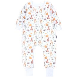 TUPTAM Babyschlafsack "Schlafsack mit F&uuml;&szlig;en Baby Schlafsack mit Beinen und &Auml;rmel ganzj&auml;hrig", L: 110cm, braun, Schlafs&auml;cke