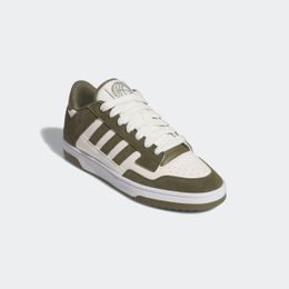 Damen Sneaker "RAPID COURT LOW", adidas Sportswear, Gr. 42,5, gr&uuml;n, Leder, Synthetik, Schuhe