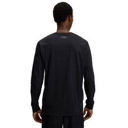 Under Armour Herren Langarmshirt "UA SPORTSTYLE LEFT CHEST LS"schwarz, pitch gray, Gr. XL, Obermaterial: 60% Baumwolle, 40% Polyester, Shirts,