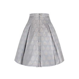 N&uuml;bler N&Uuml;BLER Damen Dirndl "Trachtenrock Perla", grau, Gr. 36, Obermaterial: 100% Polyester PES., Kleider