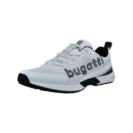 Bugatti Herren Sneaker "Bugatti Sneaker Lederimitat", Gr. 42, schwarz-wei&szlig;, Lederimitat, Schuhe