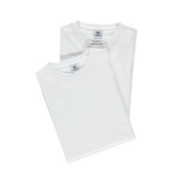 Lerros Herren T-Shirt "Rundhals Doppelpack T-Shirt in Premium Baumwollqualit&auml;t", wei&szlig;, Gr. 5XL, 100% Baumwolle, Shirts