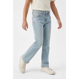 M&auml;dchen Straight-Jeans "STRAIGHT ANDREW WASH", blau, Gr. 8, Calvin Klein Jeans, unifarben, Denim/Jeans, Obermaterial: 99% Baumwolle, 1% Elasthan,