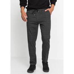 bonprix Herren Chinohose, grau, Gr. 62, Obermaterial: 64% Polyester, 34% Viskose, 2% Elasthan, Hosen, aus Polyester, Viskose und Elasthan, mit