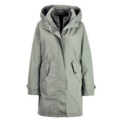 GOLDNER Damen Funktionsjacke "Kapuzenjacke mit 3-in-1-Funktion", gr&uuml;n, Gr. 44, Obermaterial: 100% Polyester PES., Jacken, Jacke mit herausnehmbarer