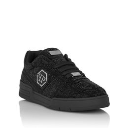 Philipp Plein Herren Sneaker "Mit Schmucksteinen", Gr. 47, schwarz, Schuhe