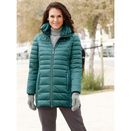 Casual Looks Damen Steppjacke, blau, Gr. 54, unifarben, 100% Polyamid, Jacken