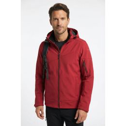 Icepeak Herren Softshelljacke "BARMSTEDT", rot, Gr. 46, Obermaterial: 100% Polyester, Jacken, wasserabweisend, winddicht, mit Wassers&auml;ule 10000,