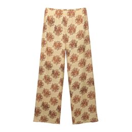 Pull&Bear Pull&bear Hose Damen Gr&ouml;&szlig;e 36 braun / hellgelb