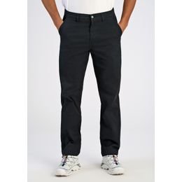 LINDBERGH Herren Chinos "Chinos Relaxed Loose Fit", schwarz, Gr. 38, unifarben, Obermaterial: 98% Baumwolle, 2% Elasthan, Hosen