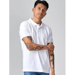 TEESHOPPEN Herren Kurzarmhemd "TEESHOPPEN Polo shirt Basic Polo", wei&szlig;, Gr. L, Obermaterial: 100% Baumwolle, Hemden