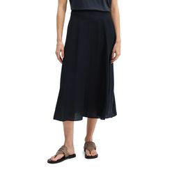 Marc O'Polo MARC O'POLO Damen Webrock "aus gl&auml;nzendem Viskose-Mix", schwarz, Gr. 44, unifarben, Obermaterial: 83% Viskose, 17% Polyamid, R&ouml;cke