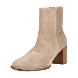 H&ouml;gl H&Ouml;GL Damen Stiefelette "H&ouml;gl Stiefelette Veloursleder", Gr. 40, beige, Veloursleder, Schuhe