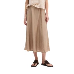 Marc O'Polo MARC O'POLO Damen Webrock "aus gl&auml;nzendem Viskose-Mix", beige, Gr. 32, unifarben, Obermaterial: 83% Viskose, 17% Polyamid, R&ouml;cke