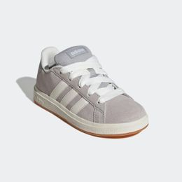 M&auml;dchen Sneaker "GRAND COURT 00S", adidas Sportswear, Gr. 33, grau, Leder, Synthetik, Schuhe, Design auf den Spuren des adidas Campus 00, f&uuml;r Kinder