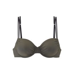 s.Oliver Damen B&uuml;gel-Bikini-Top "Yella", gr&uuml;n, Gr. 40, Obermaterial: 80% Polyamid, 20% Elasthan. Futter: 92% Polyester, 8% Elasthan,