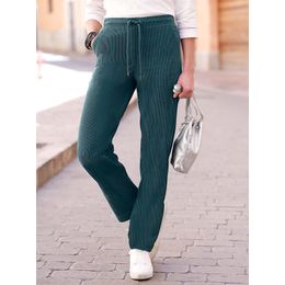 Inspirationen Damen Cordhose, gr&uuml;n, Gr. 20, unifarben, 100% Polyester, Hosen