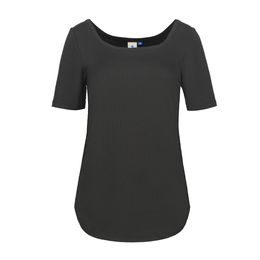 Luhta Damen Trainingsshirt "Luhta T-shirt Evais", schwarz, Gr. L, Stoff, 90% Polyester, 10% Elasthan, Shirts