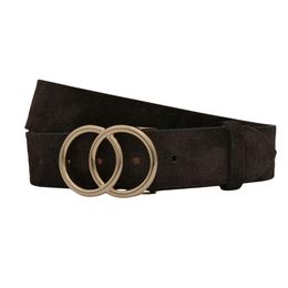 AnnaMatoni Damen Lederg&uuml;rtel "AnnaMatoni Damen Lederg&uuml;rtel in hochwertigem Velour Leder 4cm", braun, Gr. 90, 100% Leder, G&uuml;rtel