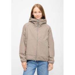 Derbe Damen Softshelljacke "Peutby", beige, Gr. 46, Obermaterial: 100% Polyester. Innenmaterial: 100% Polyester, Jacken, wasserabweisend, winddicht,