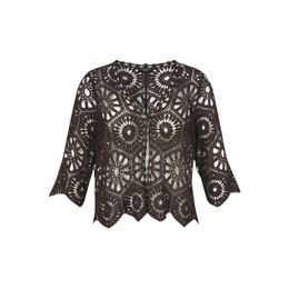 Via Appia Due Damen Strickjacke "Via Appia Due Jacke", blau, Gr. 50, uni, Obermaterial: 100% Baumwolle CO., Strickjacken, Gro&szlig;e Gr&ouml;&szlig;en