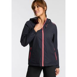 CMP Damen Regenjacke "WOMAN JACKET FIXED HOOD", grau, Gr. 40, Obermaterial: 100% Polyester. Futter: 100% Polyester, Jacken, wasserdicht, winddicht,