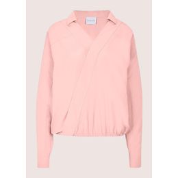 Madeleine Mode MADELEINE Damen Langarmbluse "Bluse Wickelbluse mit Fledermaus&auml;rmeln", rosa, Modern, Gr. 46, Obermaterial: 100% Viskose CV., Blusen