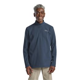 Jack Wolfskin Herren Fleecepullover "TAUNUS HZ M", blau, Gr. S, Fleece, Obermaterial: 100% Polyester, Sweatshirts, hoher Stehkragen, mit halbem
