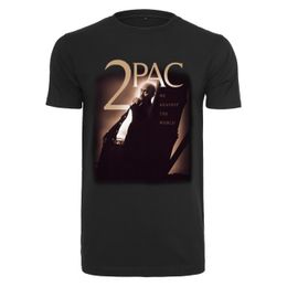 Merchcode Herren T-Shirt "Merchcode Herren Tupac Me Against The World Cover Tee", schwarz, Gr. S, unifarben, 100% Baumwolle, Shirts